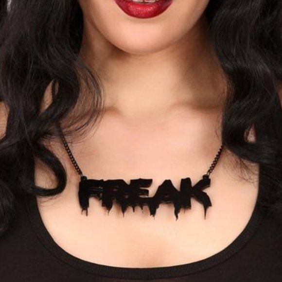 Jewelry | Freak Statement Chain Pendant Necklace Goth | Poshmark